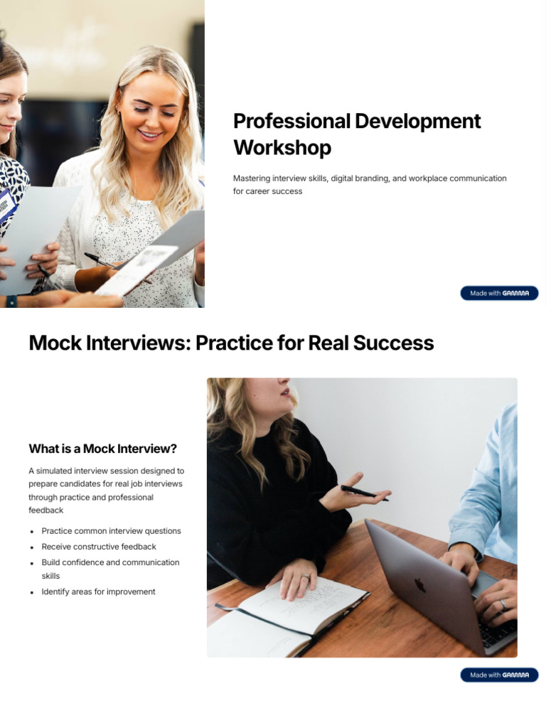 Professional-Development-Workshop | PDF | Résumé | Skill