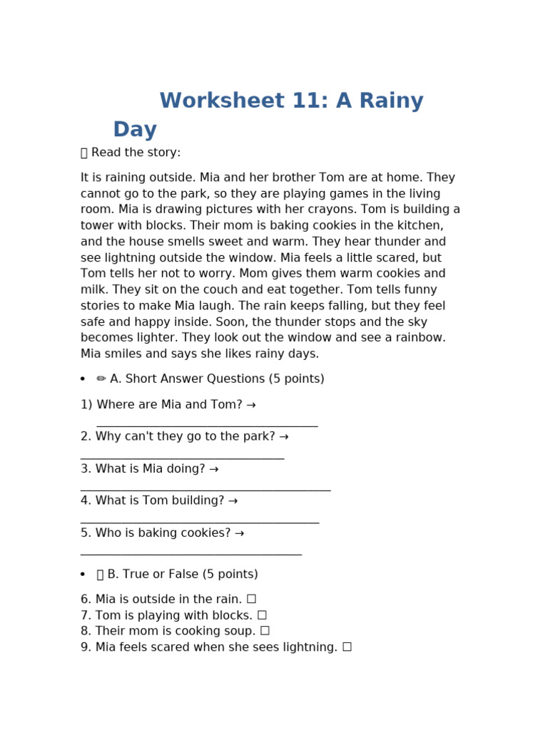 Grade 3 Reading Comprehension 150 Word Passages | PDF