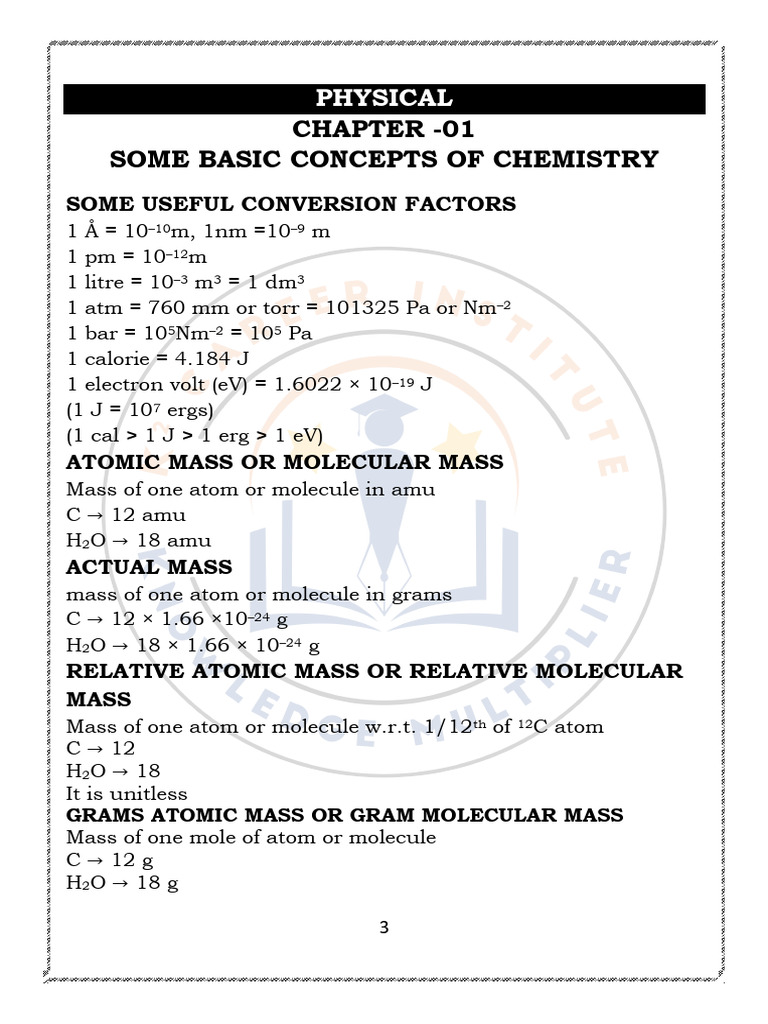 Complete Chemistry Short Notes_Ksquare | PDF | Chemical Equilibrium ...