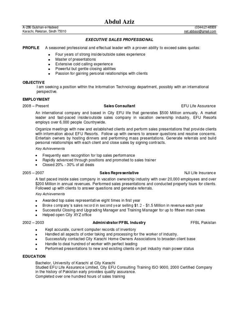 Abdul Aziz CV | PDF | Sales | Business