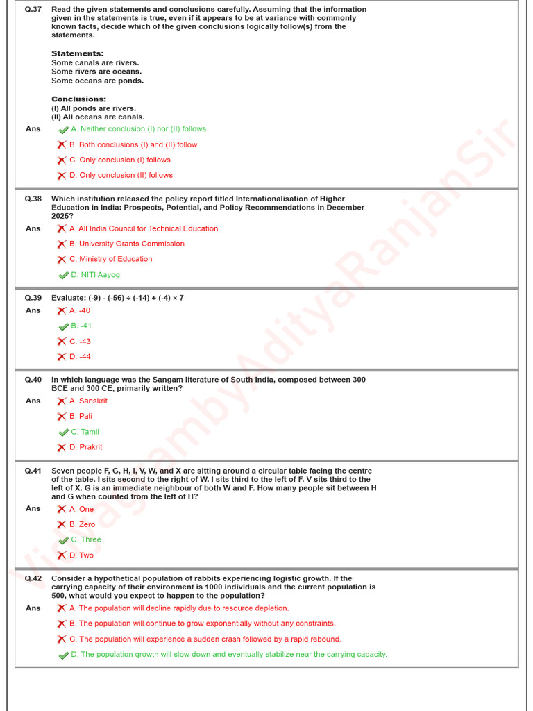 RRB NTPC 2025 AnswerKey Compilation English-pages-3 | PDF | Atoms