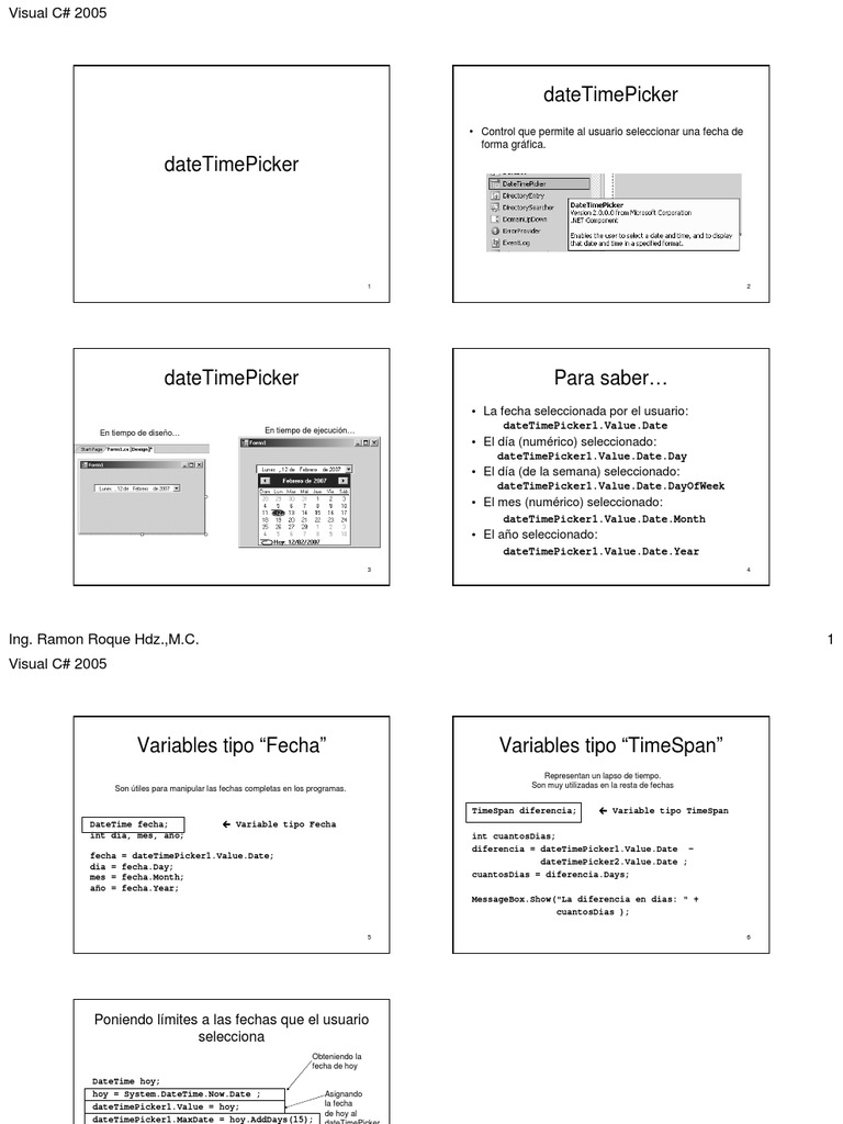 Date Time Picker | PDF