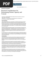 Appelbaum Criteria for Patient Capacity | PDF | Dementia | Medical ...