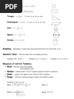 Year 8 Area and Volume Revision Worksheet | PDF | Area | Volume