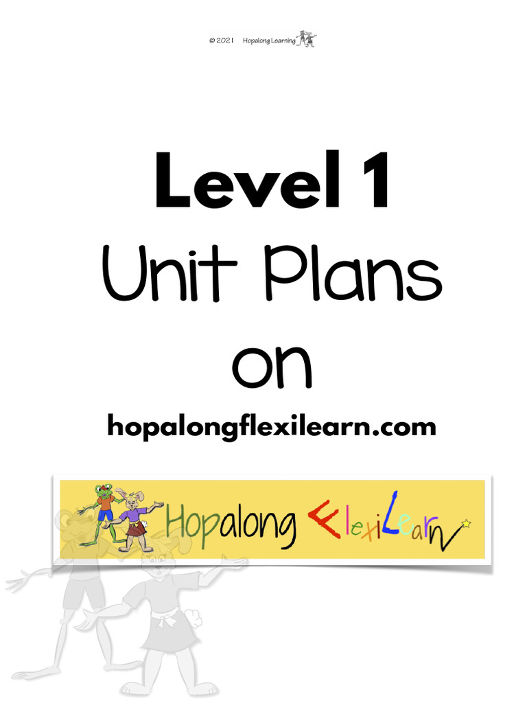 Level 1 Online Unit Plan With Watermark | PDF | Word | English Language