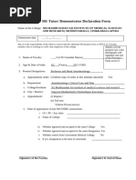 NMC Self-Declaration Form 2025-26 | PDF | Affidavit | Postgraduate ...