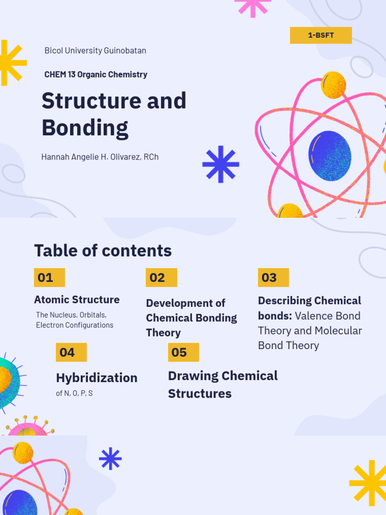 Structure and Bonding | PDF | Chemical Bond | Atomic Nucleus