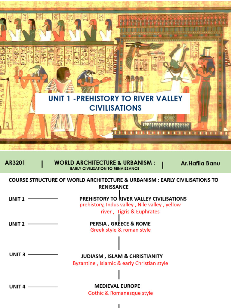 UNIT 1 - Prehistory to River Valley Civilisation - S | PDF | Neolithic ...