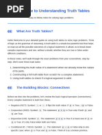 Validating Arguments with Truth Tables | PDF | Argument | Logical ...