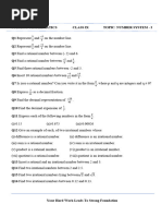 Class 9 Maths Chapter 1 Worksheet | PDF | Numbers | Rational Number