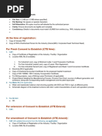 KSPCB Application Forms Checklist | PDF | Hazardous Waste | Waste