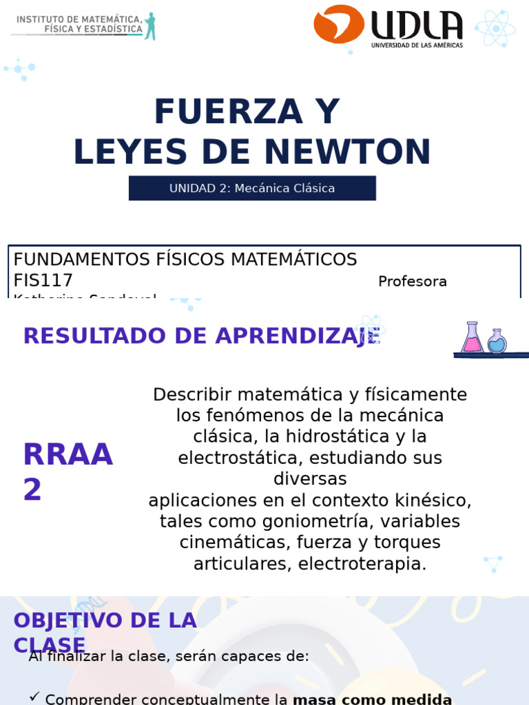 Clase N°6 Leyes de Newton | PDF | Fuerza | Las leyes del movimiento de ...