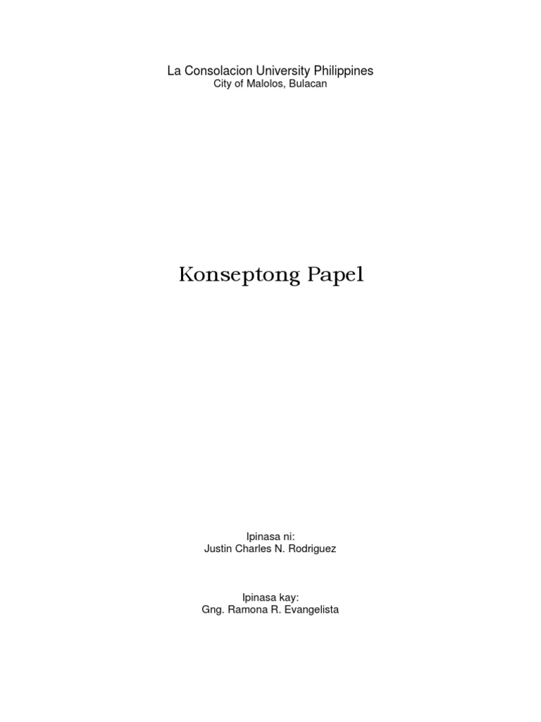 Konseptong Papel | PDF