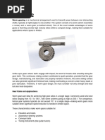 Worm Gear Calculations and Formulas | PDF | Gear | Kinematics