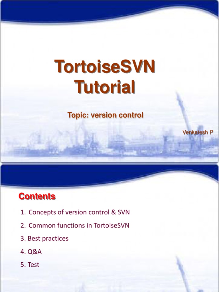 Tortoise SVN | PDF | Version Control | Computer File