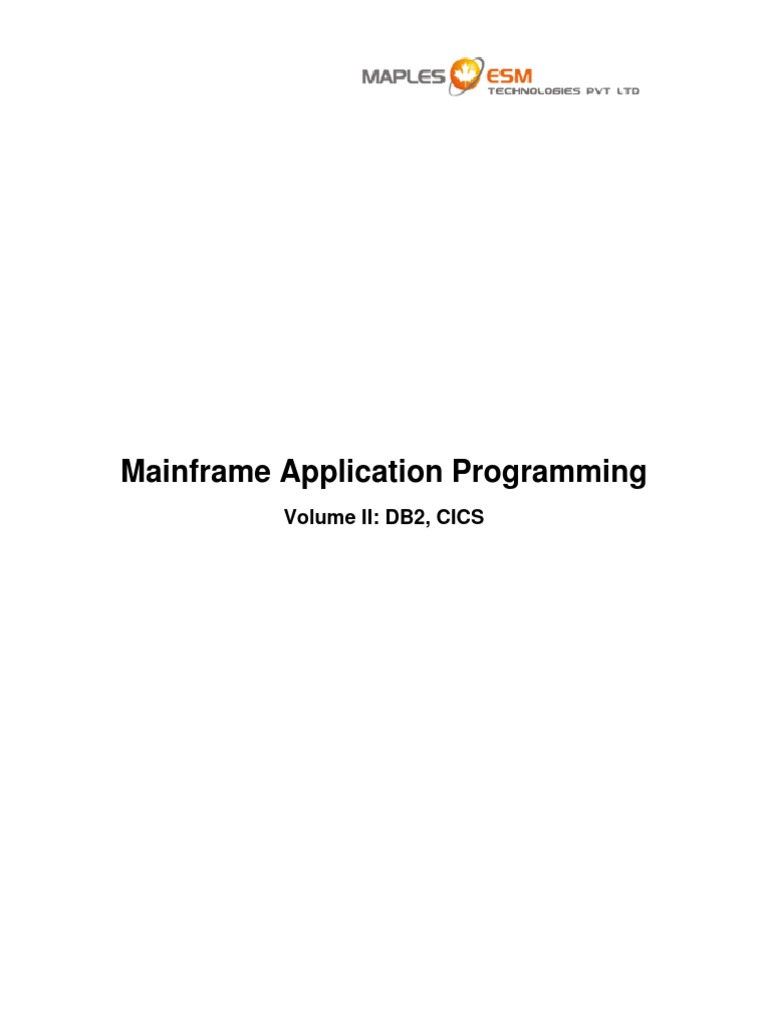 Mainframe Vol-II Version 1.2 | PDF | Relational Database | Sql