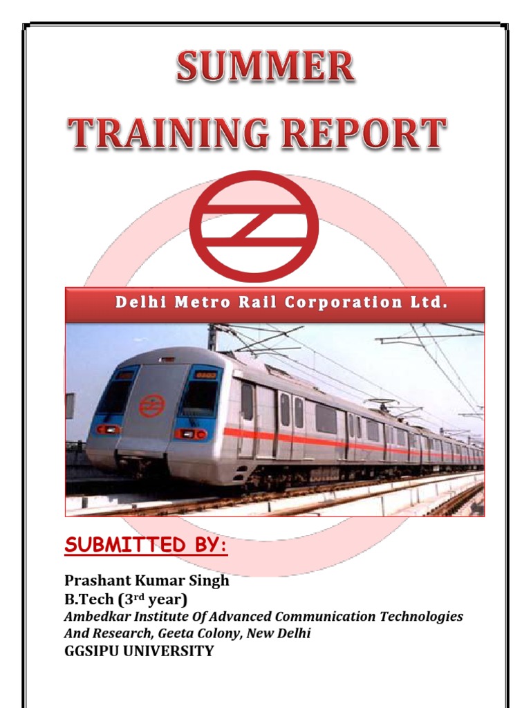 DMRC Report | PDF | Gas Compressor | Direct Current