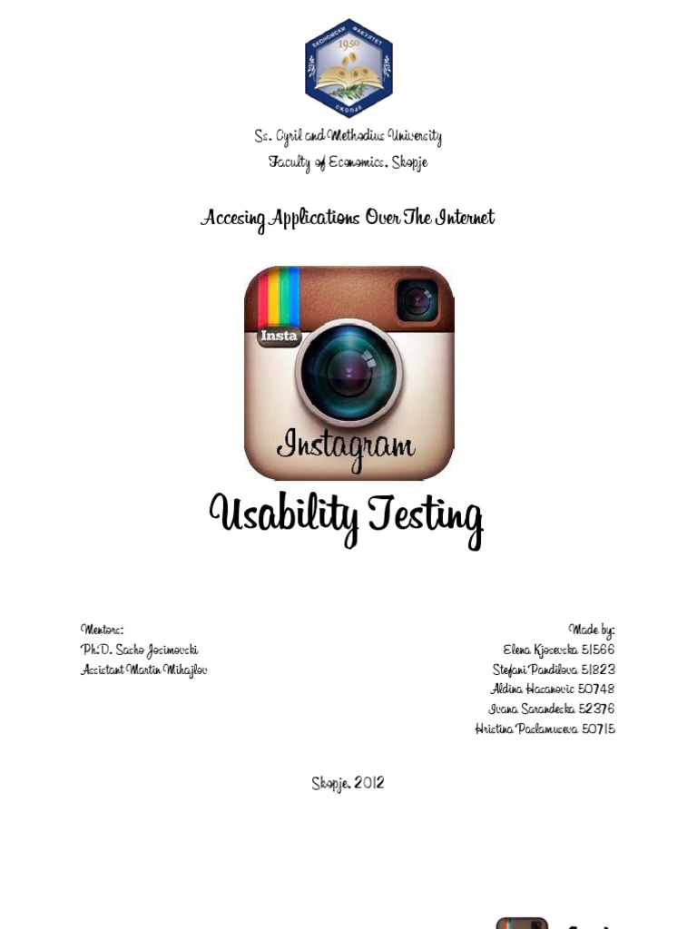Instagram Usability Testing | PDF | Instagram | Usability