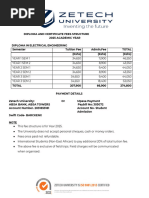 Zetech University 2024 Fee Structure | PDF | Fee | Payments