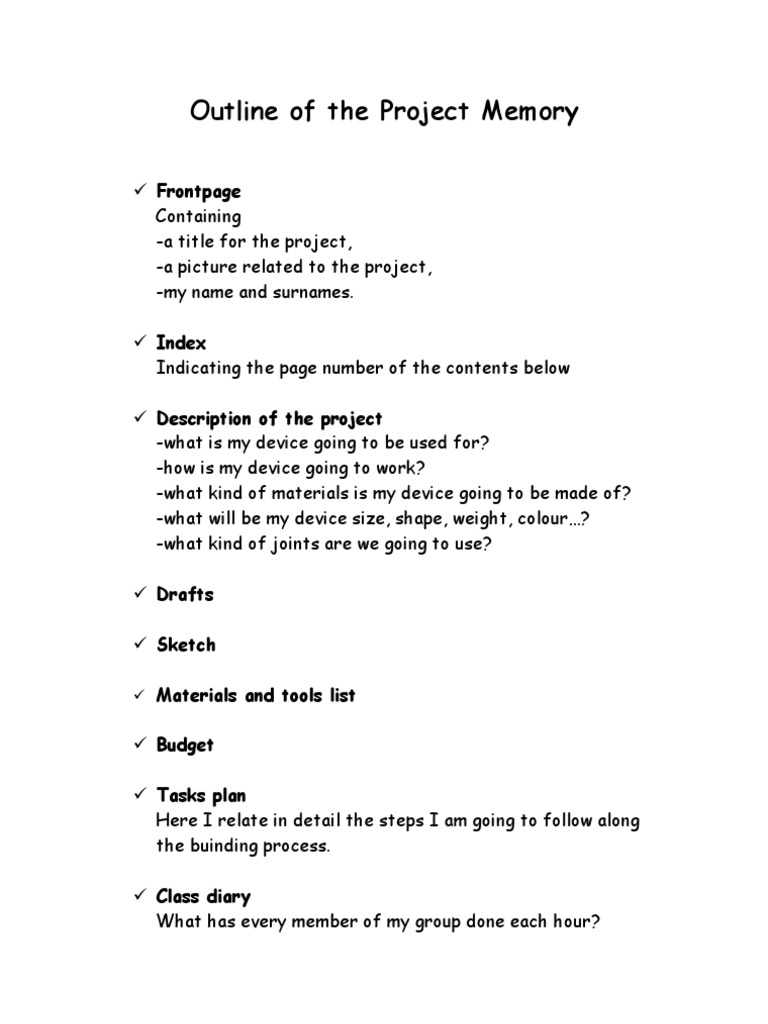 Outline of The Project Memory | PDF | Art | Computers