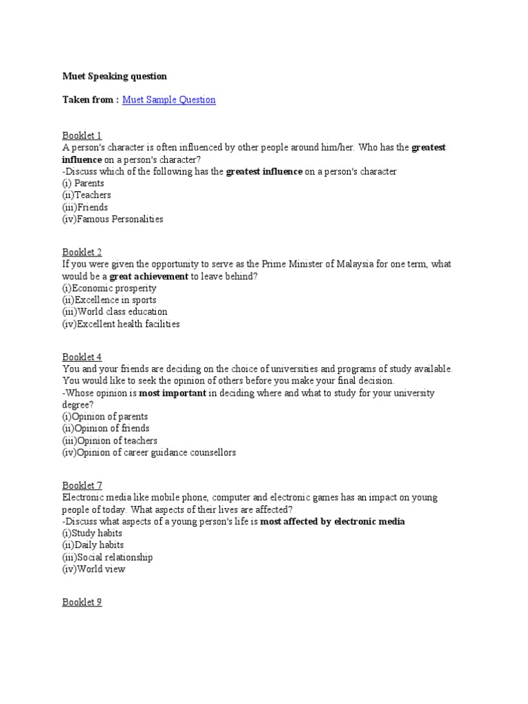 Muet Speaking Question | PDF | Internet | Laptop