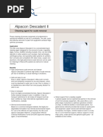 Alpacon Descalant Offshore Safety Data | PDF | Dangerous Goods | Toxicity