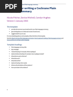 Cochrane Checklist | PDF | Meta Analysis | Risk