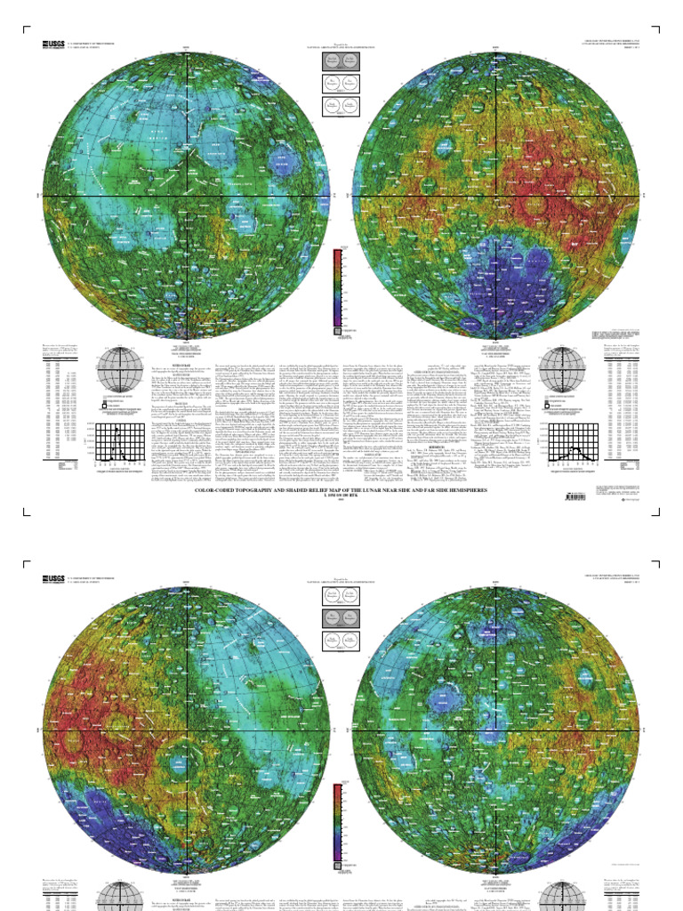 Moon Clementine Topographic Maps | PDF | Lunar Science | Moon