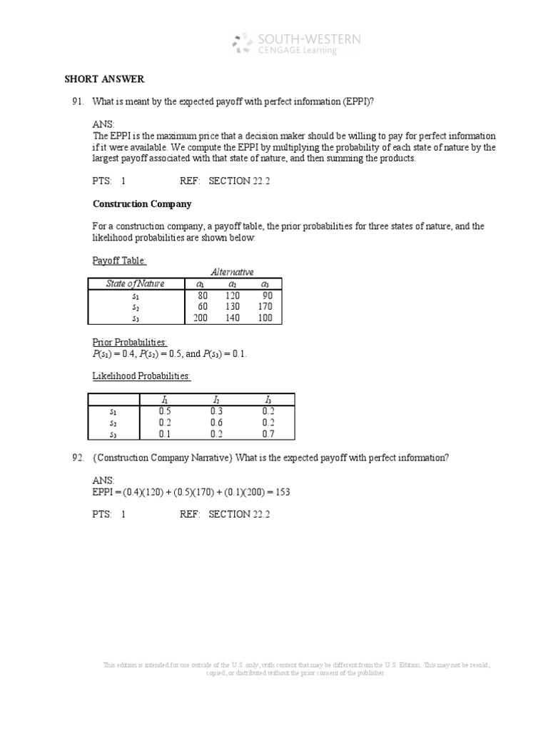 Handout - Decision Tree | PDF | Expected Value | Uncertainty
