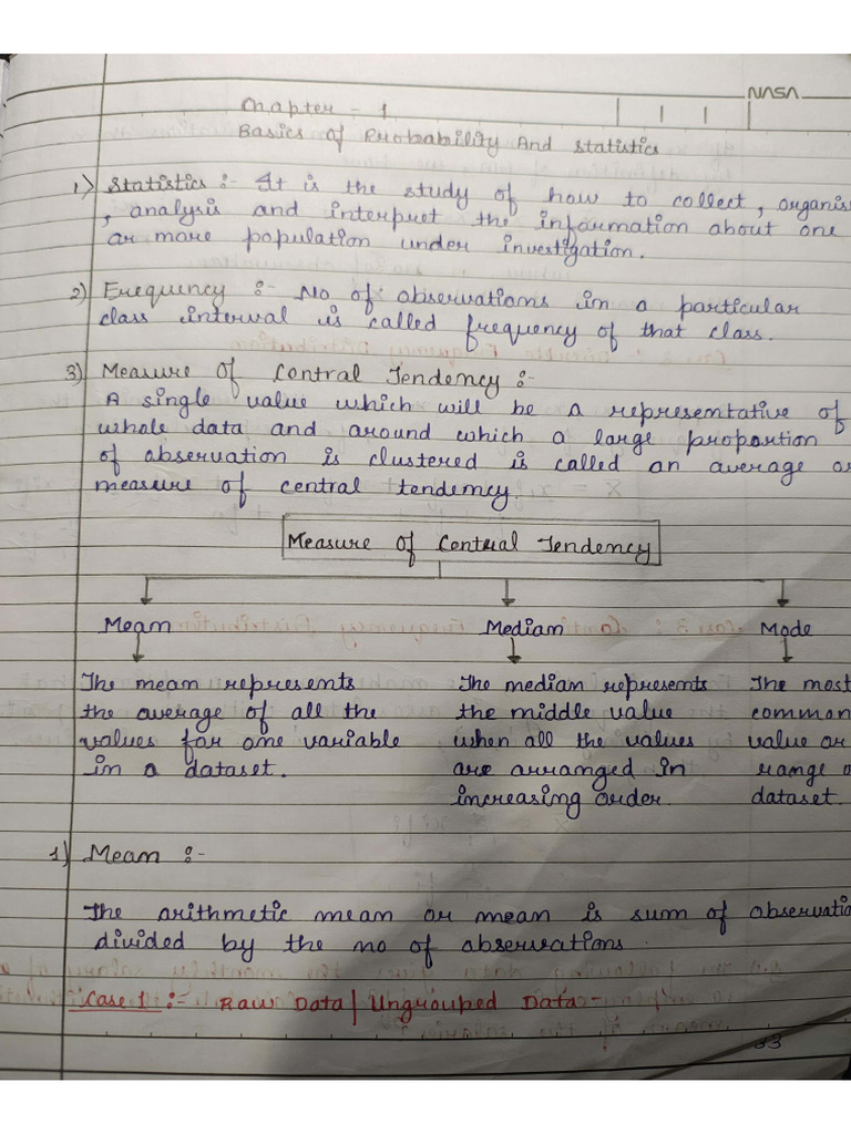 ch-1 ps handwritten notes | PDF