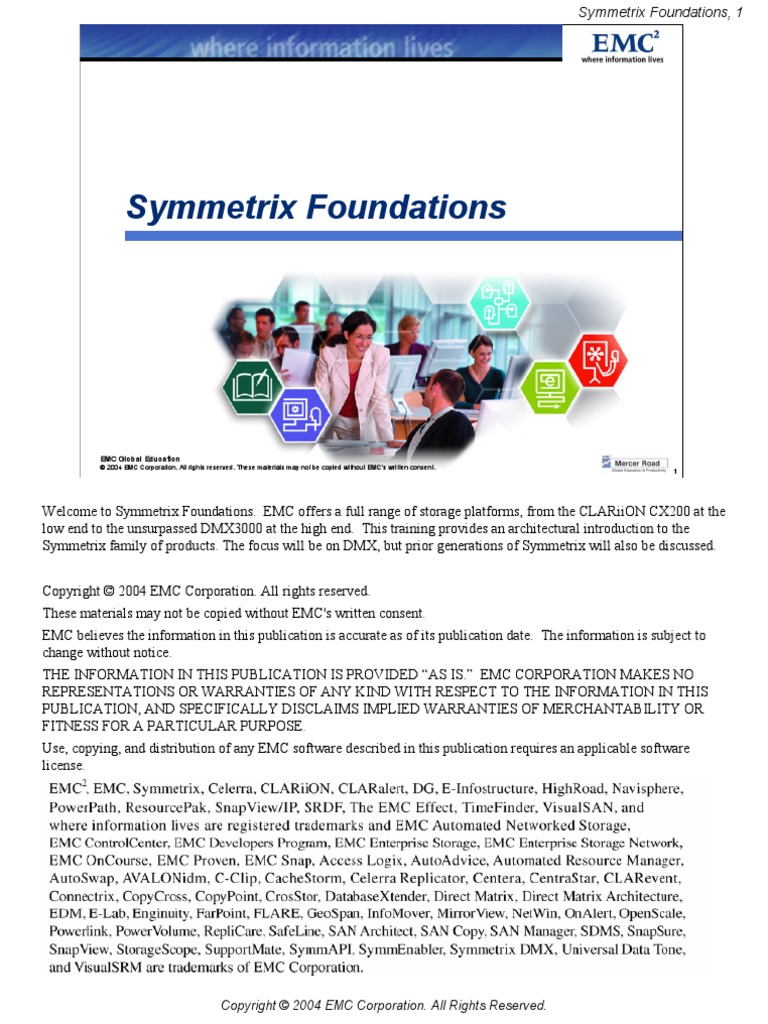 Symmetrix Foundations Student Resource Guide | PDF | Computer Data ...
