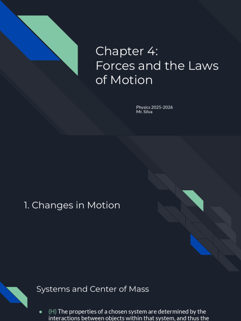Chapter 4 - Forces and The Laws of Motion | PDF | Force | Friction