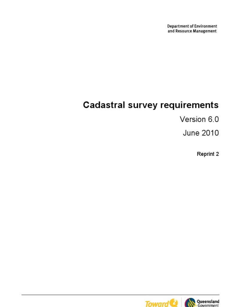 Cadastral Survey Requirements | Download Free PDF | Surveying | Easement