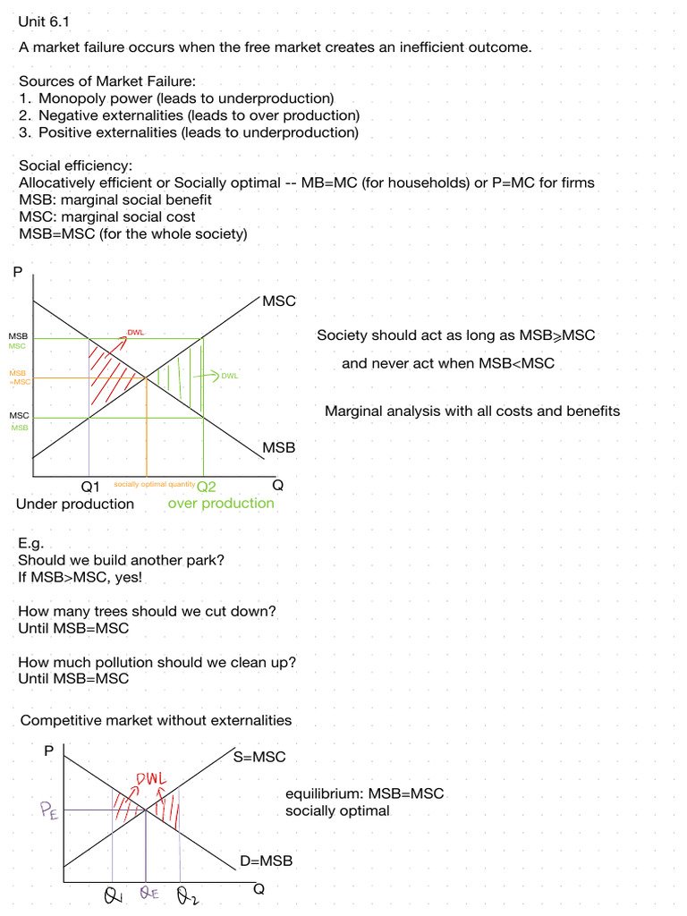 AP Micro Unit 6 | PDF | Taxes | Externality