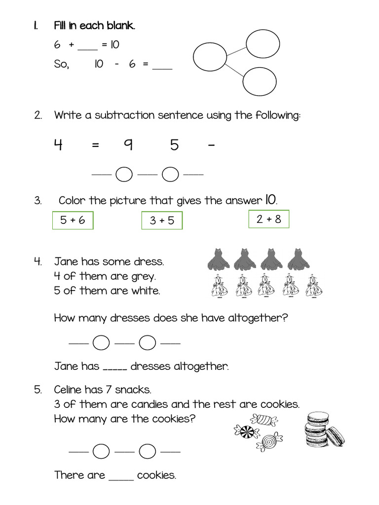 Grade 1 - Addition and Substraction | PDF