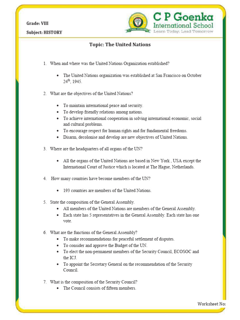 The United Nations | PDF | United Nations | International Relations