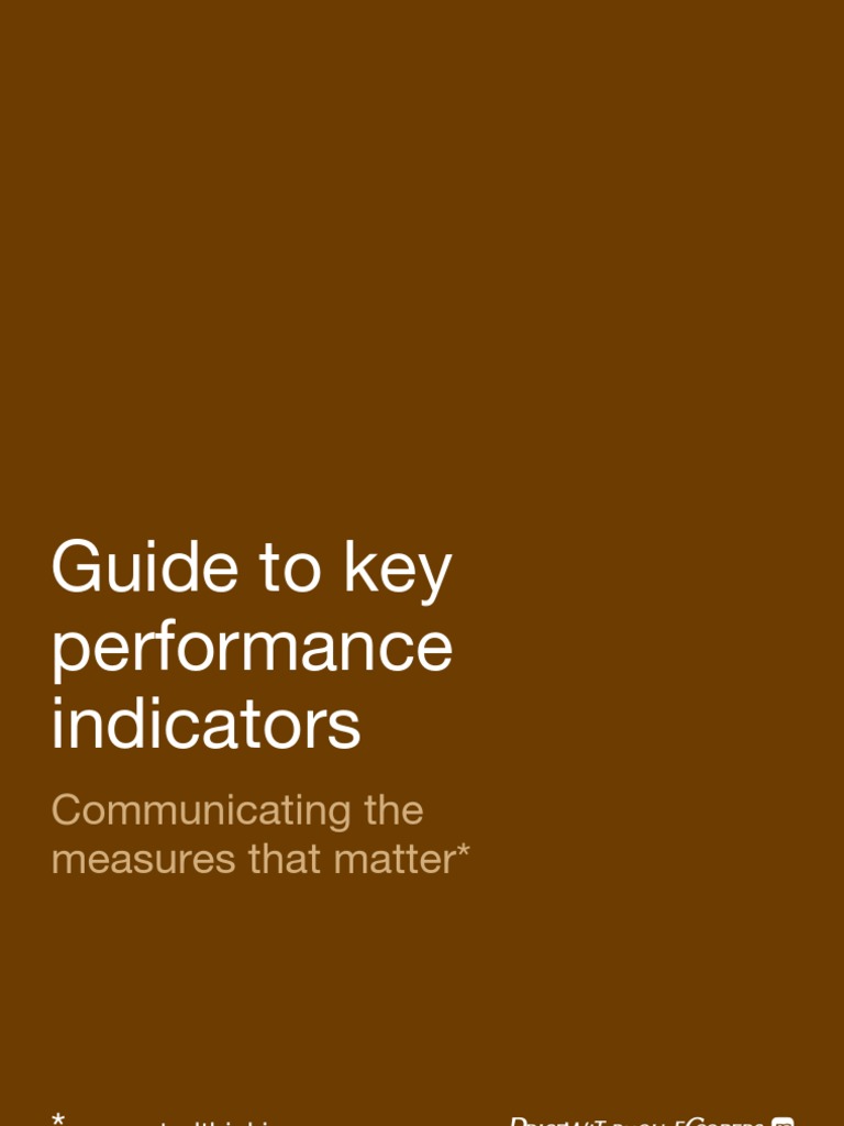 UK KPI Guide | PDF | Performance Indicator | Strategic Management