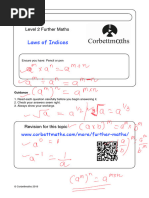 Law of Indices Answers | PDF