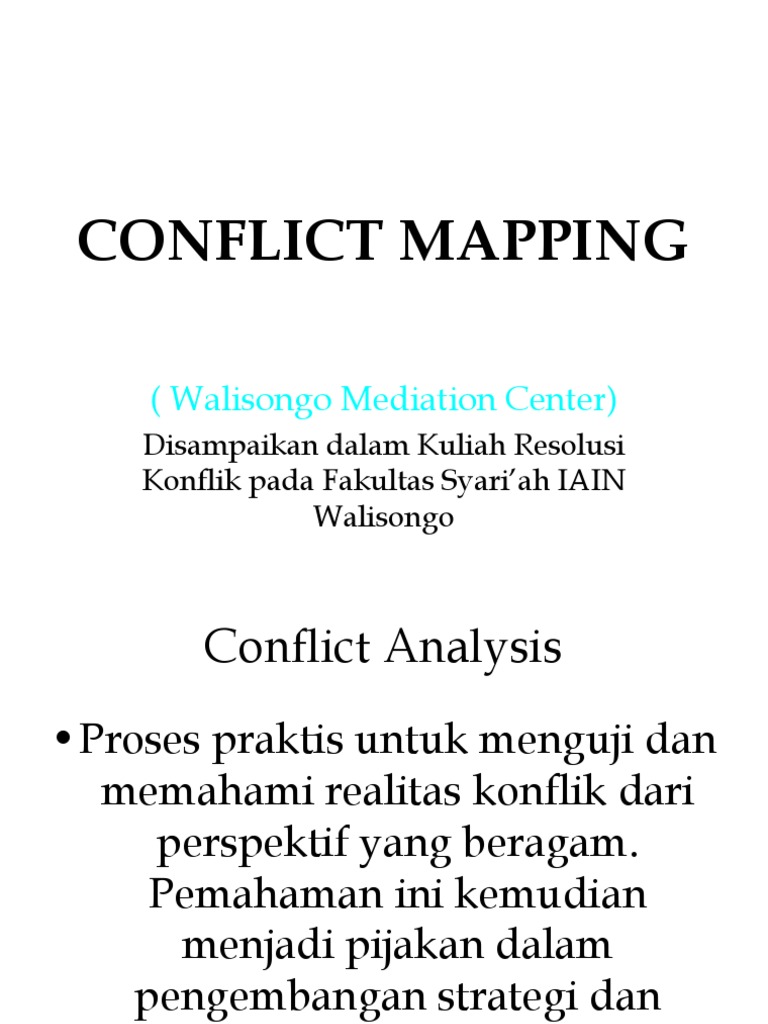 Conflict Mapping | PDF