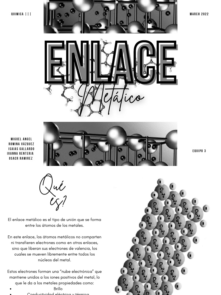 Enlace metálico.pdf | PDF | Rieles | Enlace químico