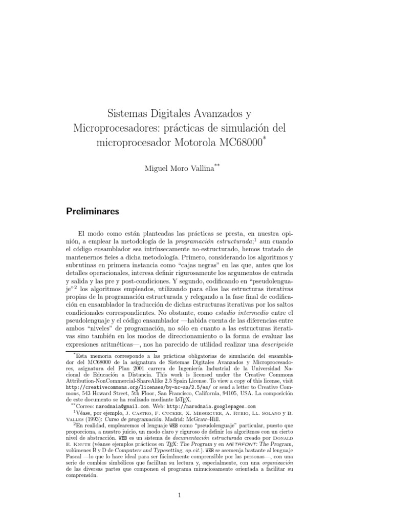 Practica Microprocesadores | PDF | Poco | Software