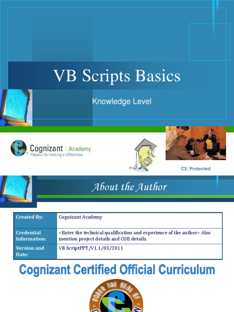 Vb Scripts Basics Pdf Parameter Computer Programming Control Flow