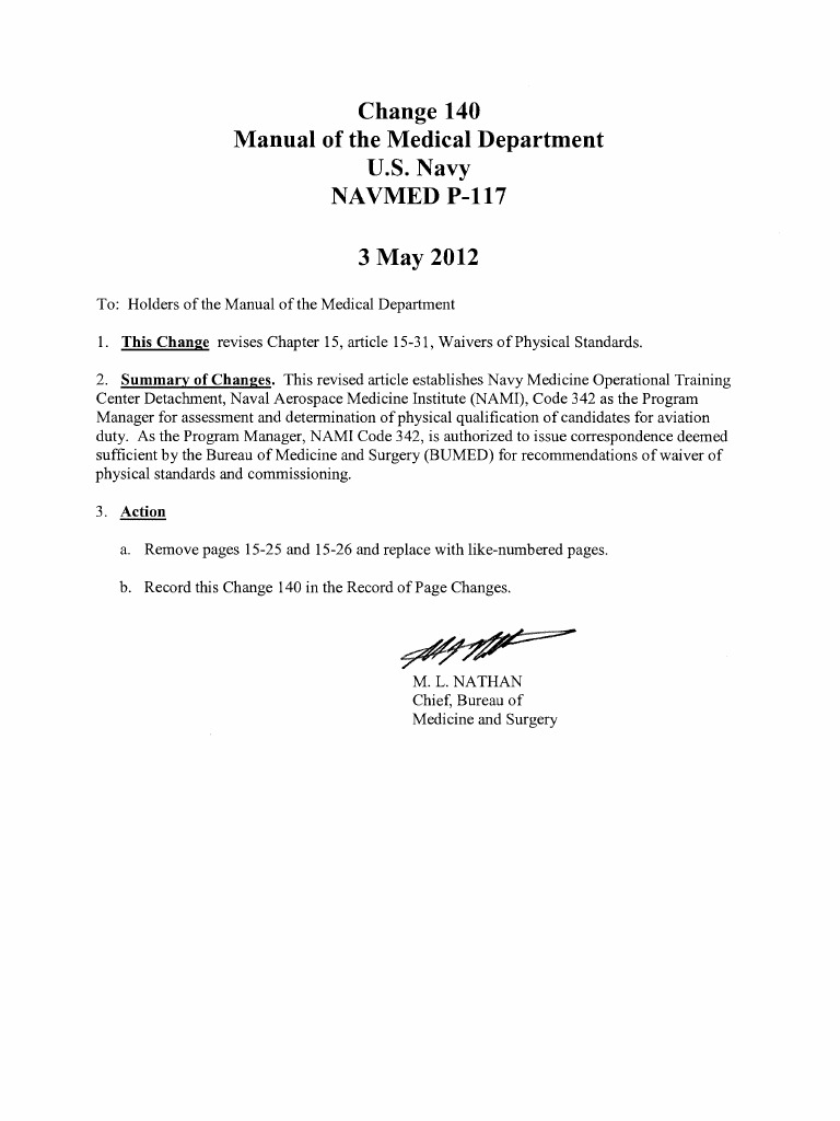 Special Operations Manmed Revision 05032012 Physical Exams and ...