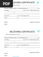 Exam Duty Relieving Order Template | PDF | Qualifications | Vocational ...