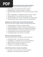 Rhetorically Accurate Verbs List | PDF | Truth | Communication