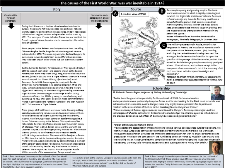 causes-of-ww1 (1) | PDF | Austria Hungary | Allies Of World War I