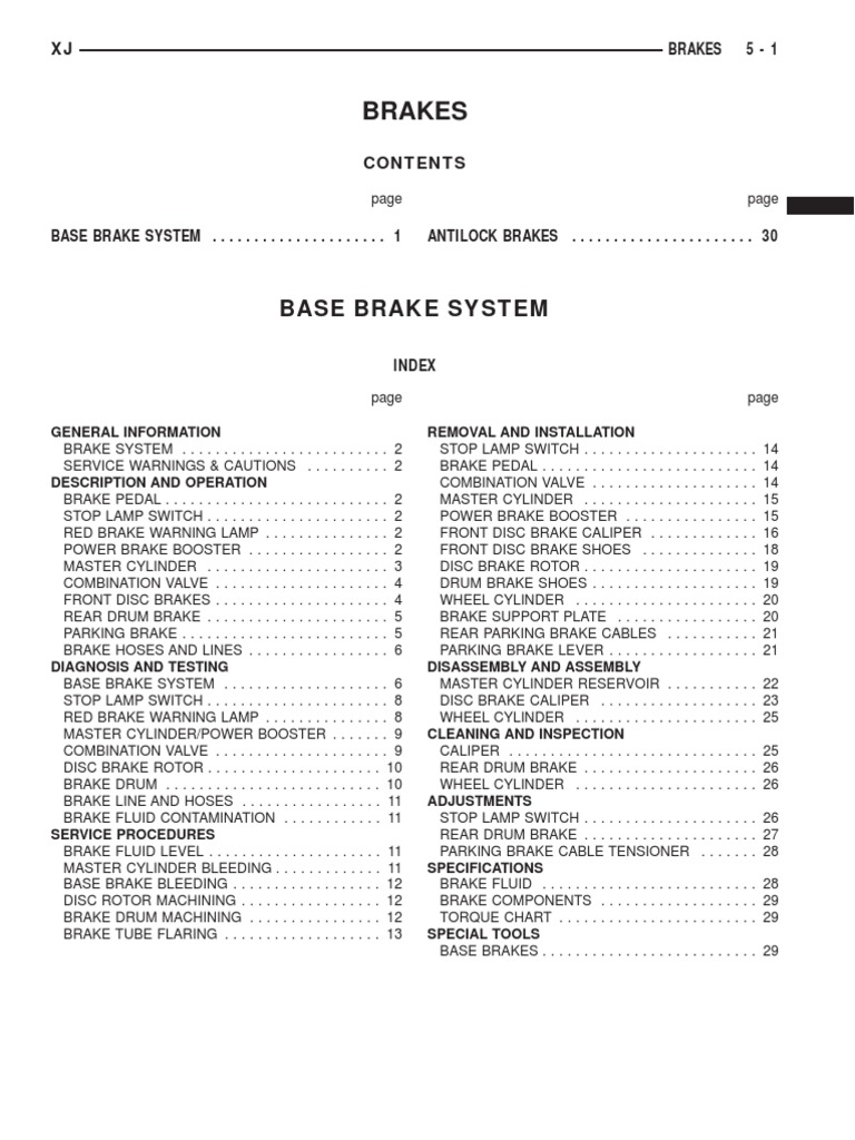 Brakes: Base Brake System | PDF | Brake | Vehicle Technology