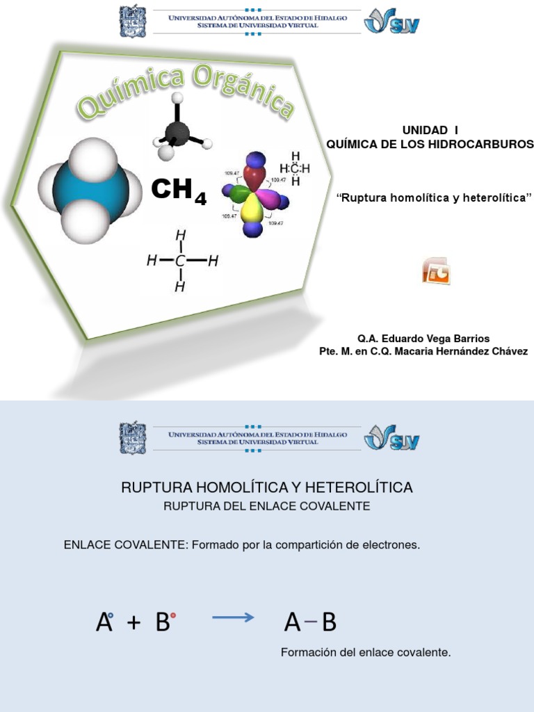 Rupturas Homolíticas y Heterolíticas | PDF