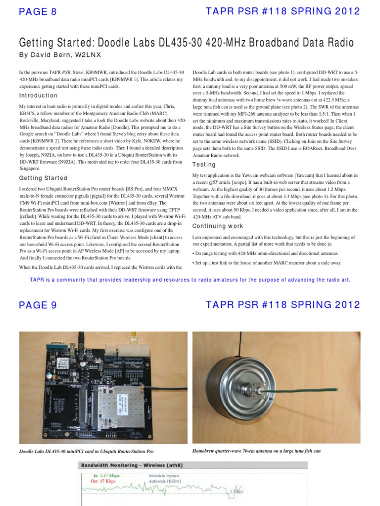 Doodle Labs DL435-30 Broadband Data Radio | PDF | Wireless Access Point ...