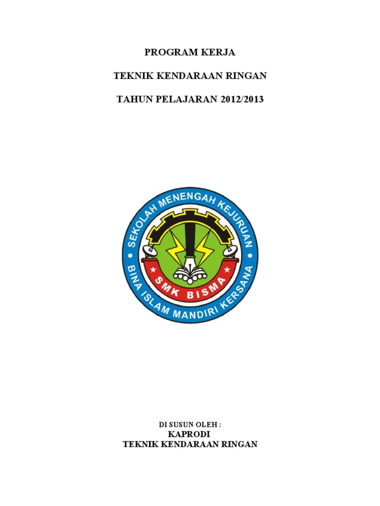 Program Kerja TKR 2012-2013 | PDF